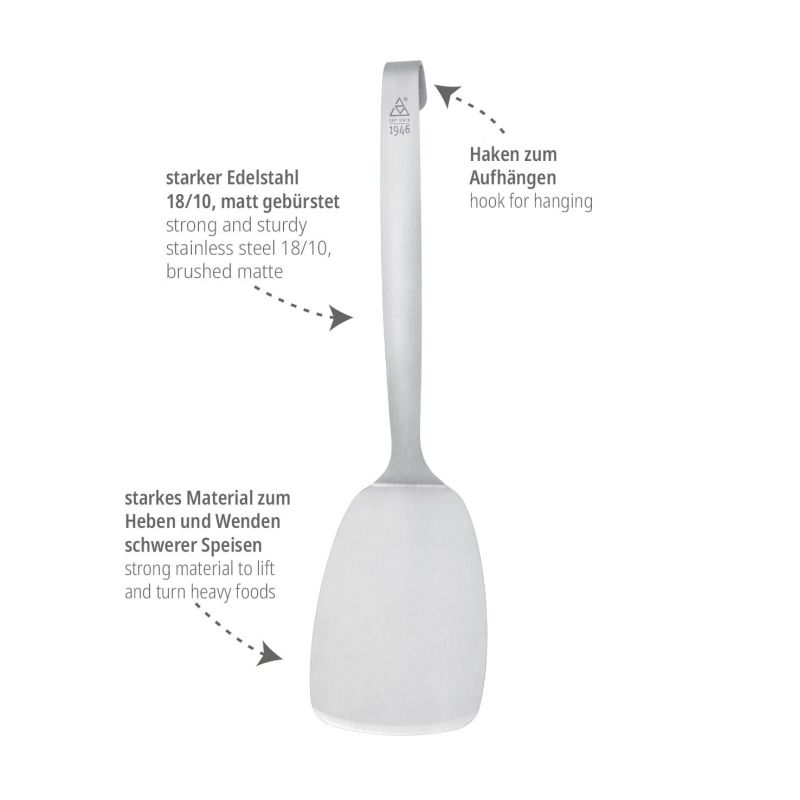 Spatule en acier inoxydable pour vos cuissons à la poêle et barbecue ...