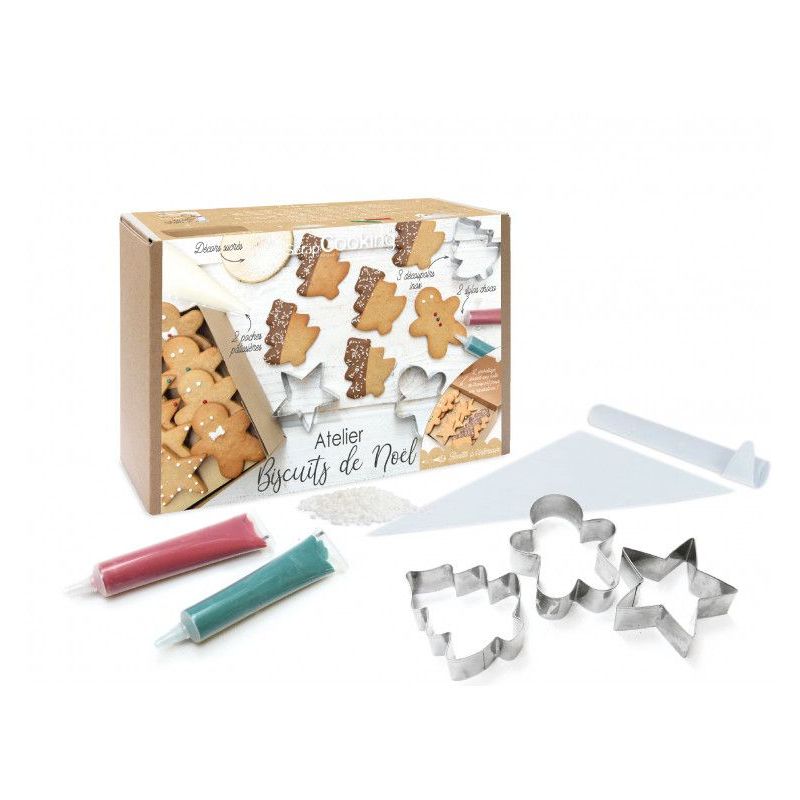 Coffret pour biscuits de Noël - Kit patisserie